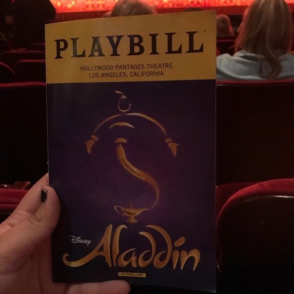 Other | Aladdin Tour Playbill | Poshmark
